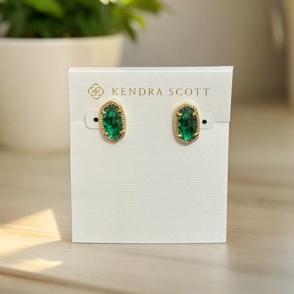 Kendra Scott | Jewelry | New Kendra Scott Ellie Gold Stud Earrings In ...